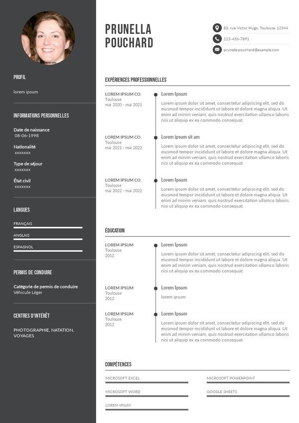 Quelle est la bonne présentation d'un cv artiste 3d