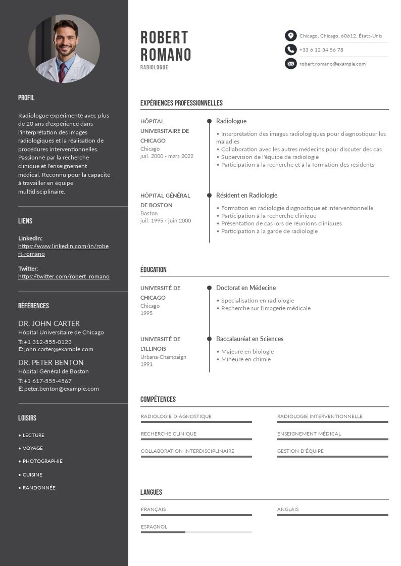 CV Radiologue: Modèles et Conseils pour Réussir votre Curriculum Vitae
