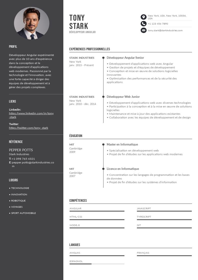 CV Développeur Angular : Modèles et Conseils pour se démarquer