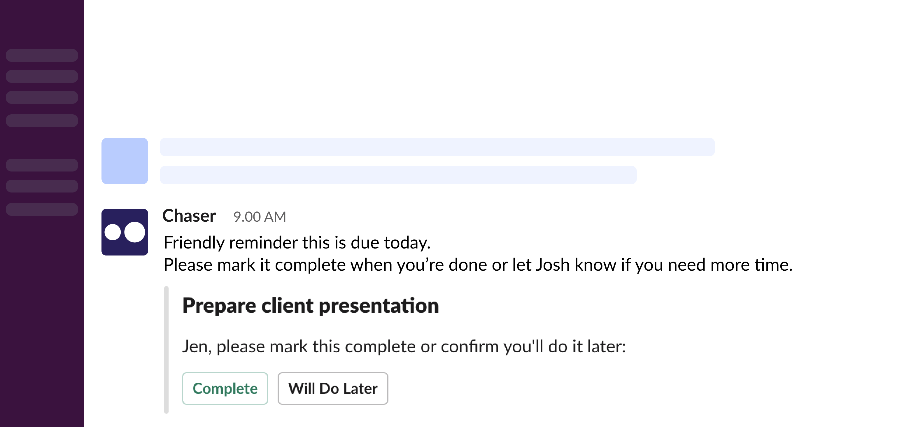 Chaser | Seamless Task Management in Slack