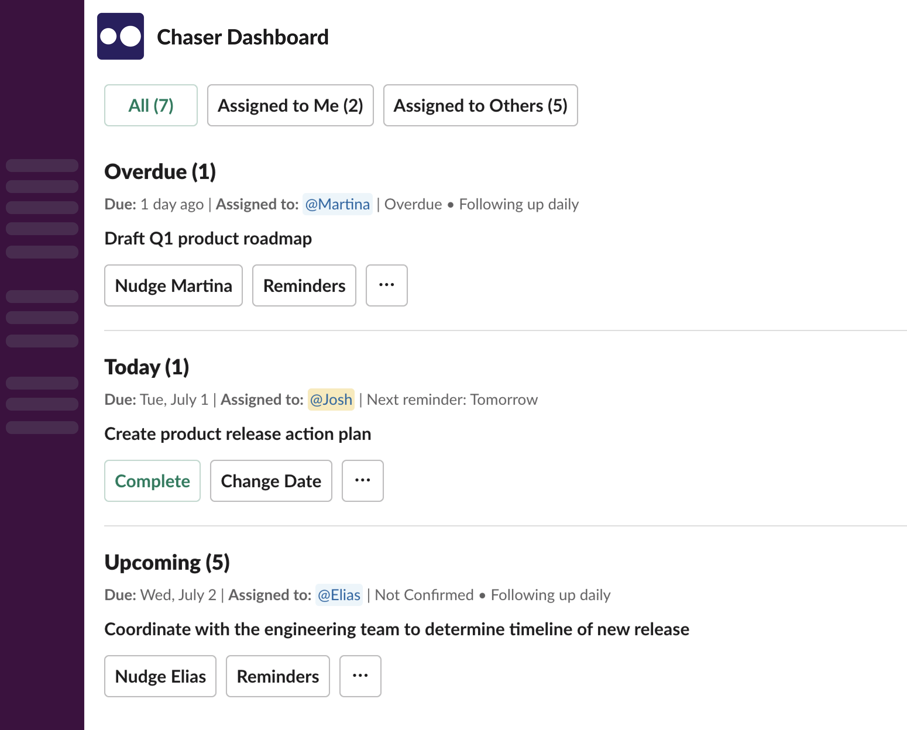 Chaser | Seamless Task Management in Slack
