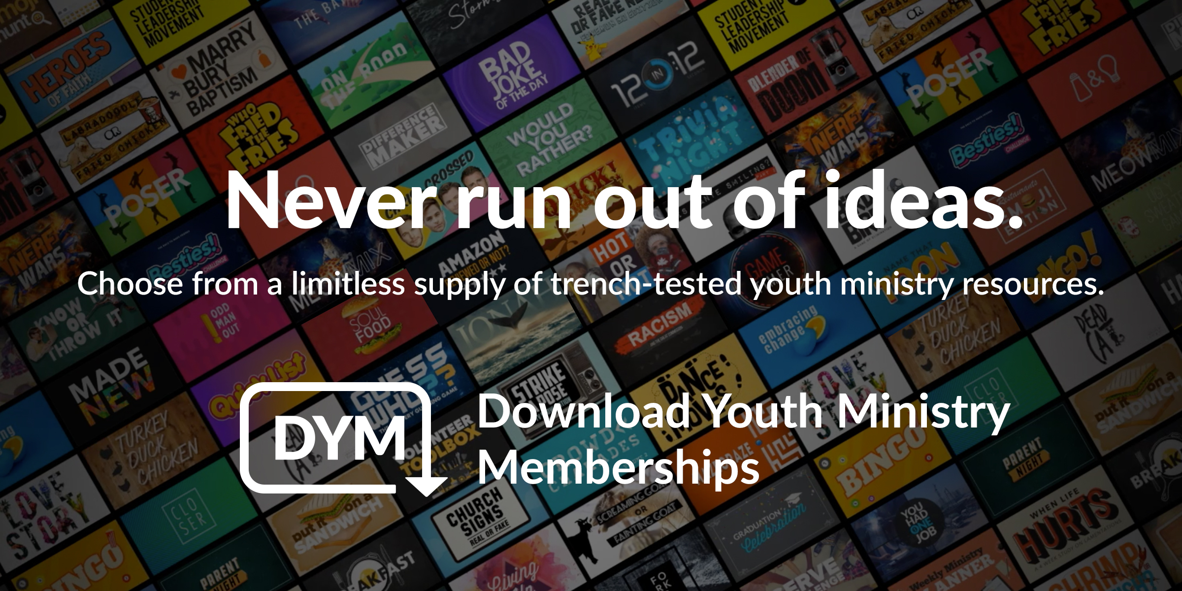 DYM Membership :: A limitless supply of trench-tested youth ministry ...