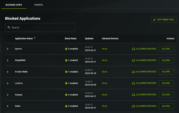 Blackpoint Gets an App Control Feature | Sterling Technology