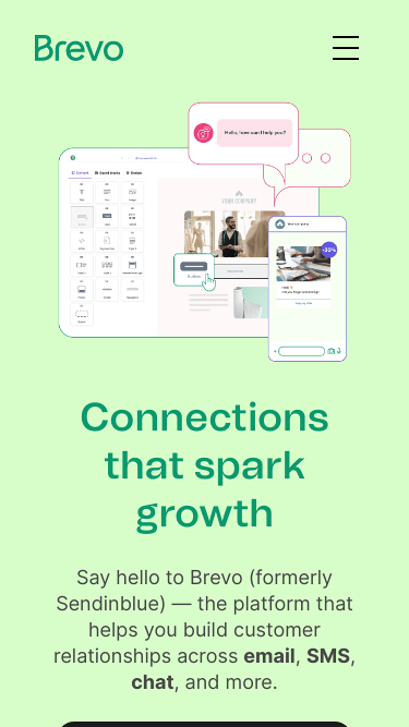 Brevo Landing Page Design Inspiration - Landingmetrics