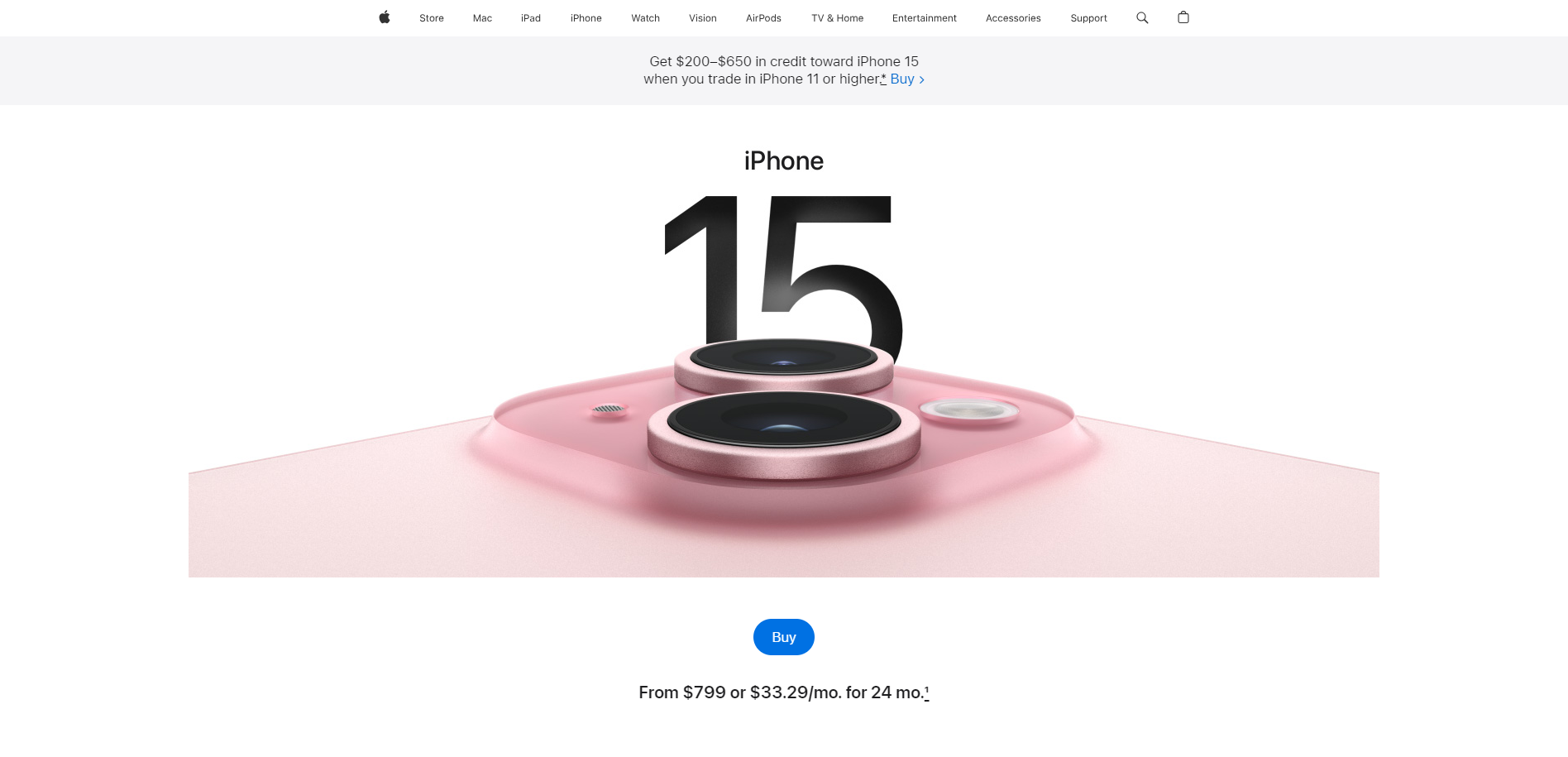 Apple iPhone 15 Landing Page Case Study | UX & Conversion Insights