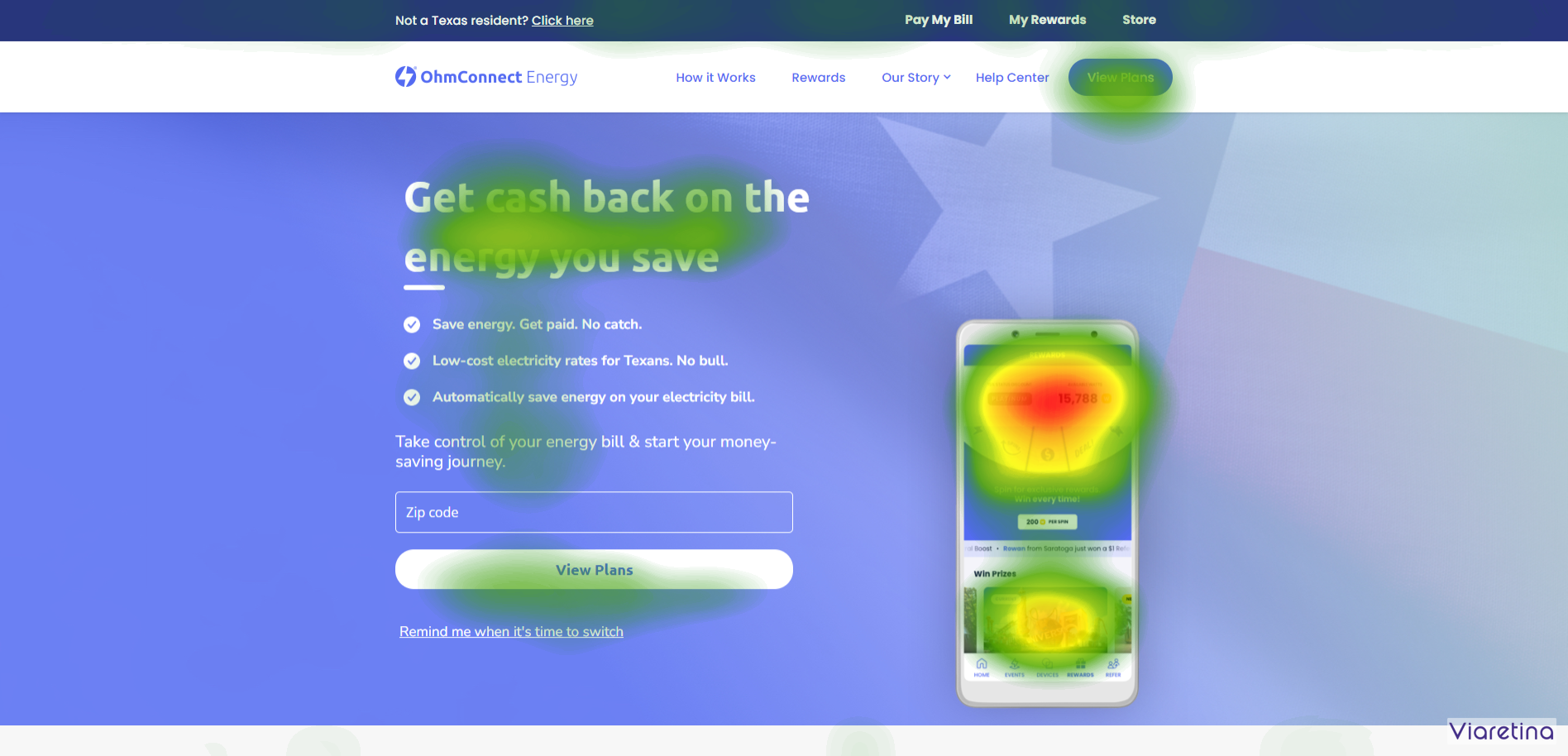 OhmConnect Texas Landing Page Case Study | UX & Conversion Insights