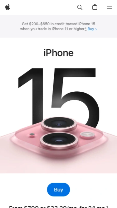 Apple iPhone 15 Landing Page Case Study | UX & Conversion Insights
