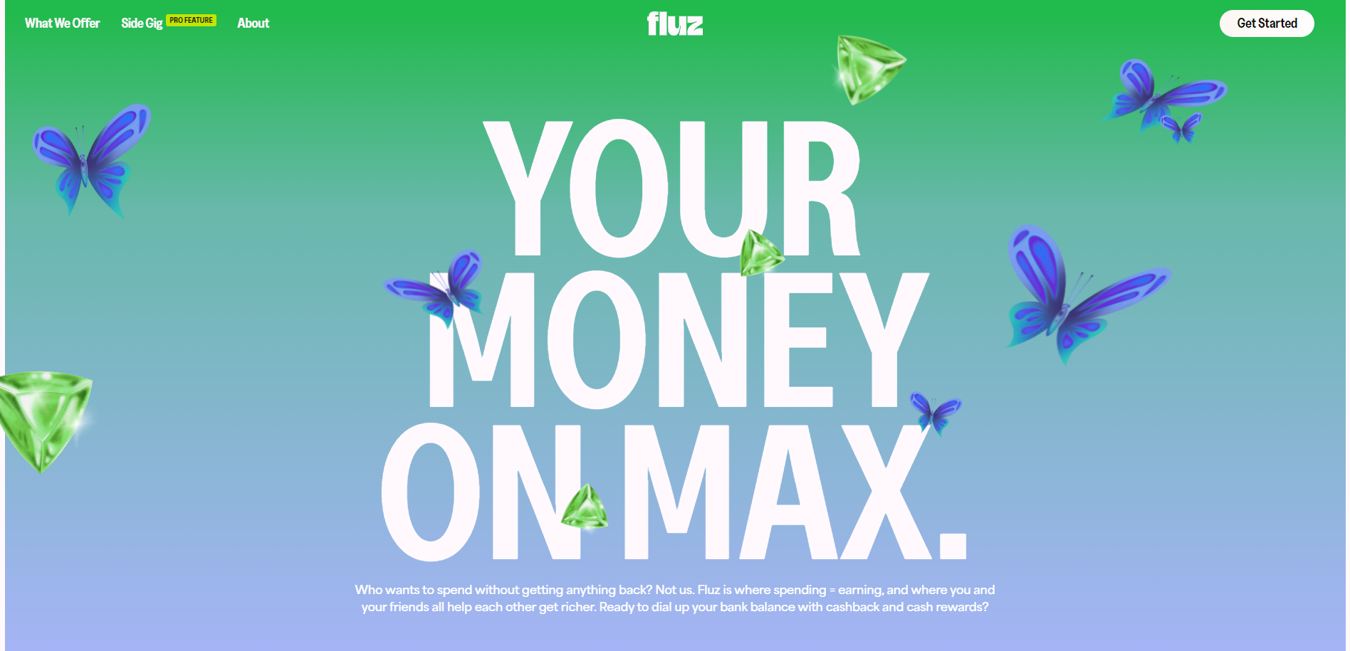 Fluz Landing Page Design Inspiration - Landingmetrics