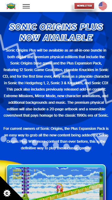 Sega Sonic Origins Plus Landing Page Case Study | UX & Conversion Insights