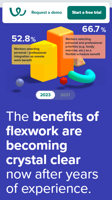 Workable Survey Report Landing Page Design Inspiration - Landingmetrics