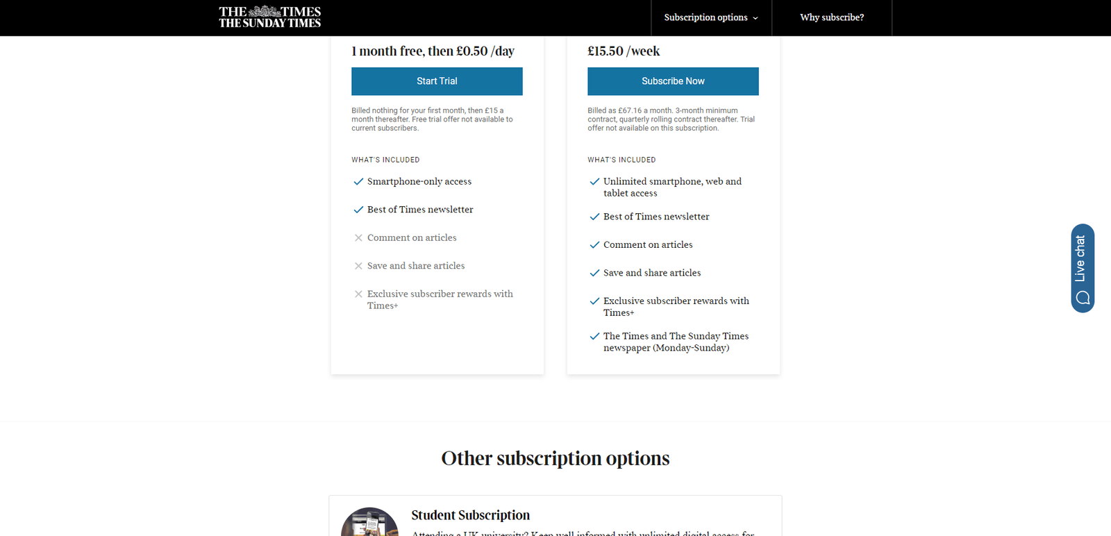 The Times Subscribe Digital Landing Page Case Study | UX & Conversion ...