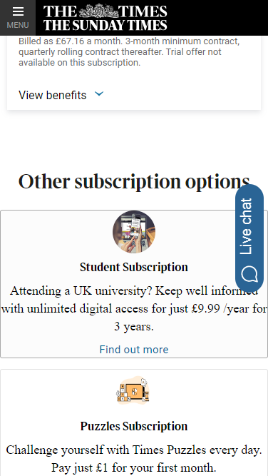 The Times Subscribe Digital Landing Page Case Study | UX & Conversion ...
