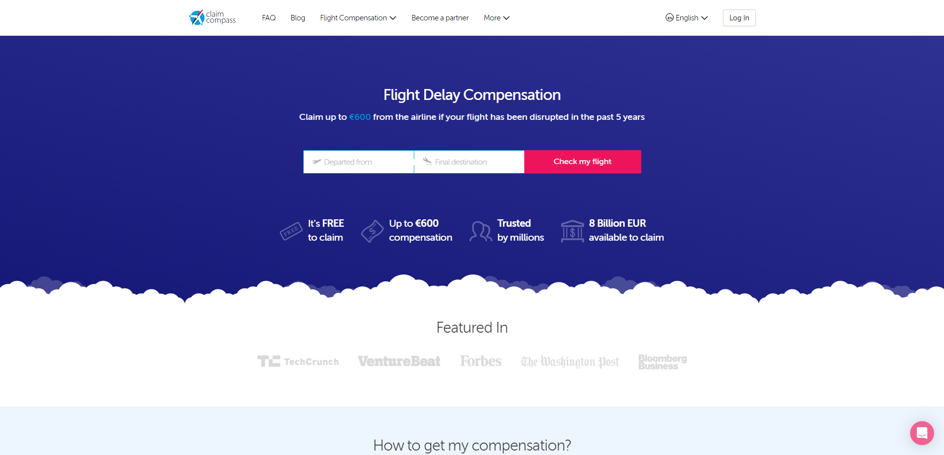 ClaimCompass Landing Page Design Inspiration - Landingmetrics