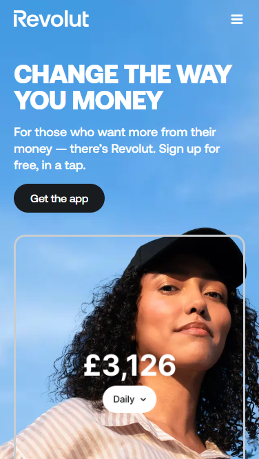 Revolut Landing Page Design Inspiration - Landingmetrics