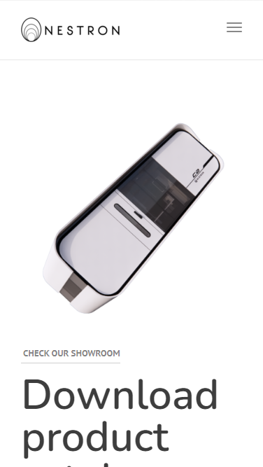 Nestron Product Catalog Landing Page Design Inspiration - Landingmetrics