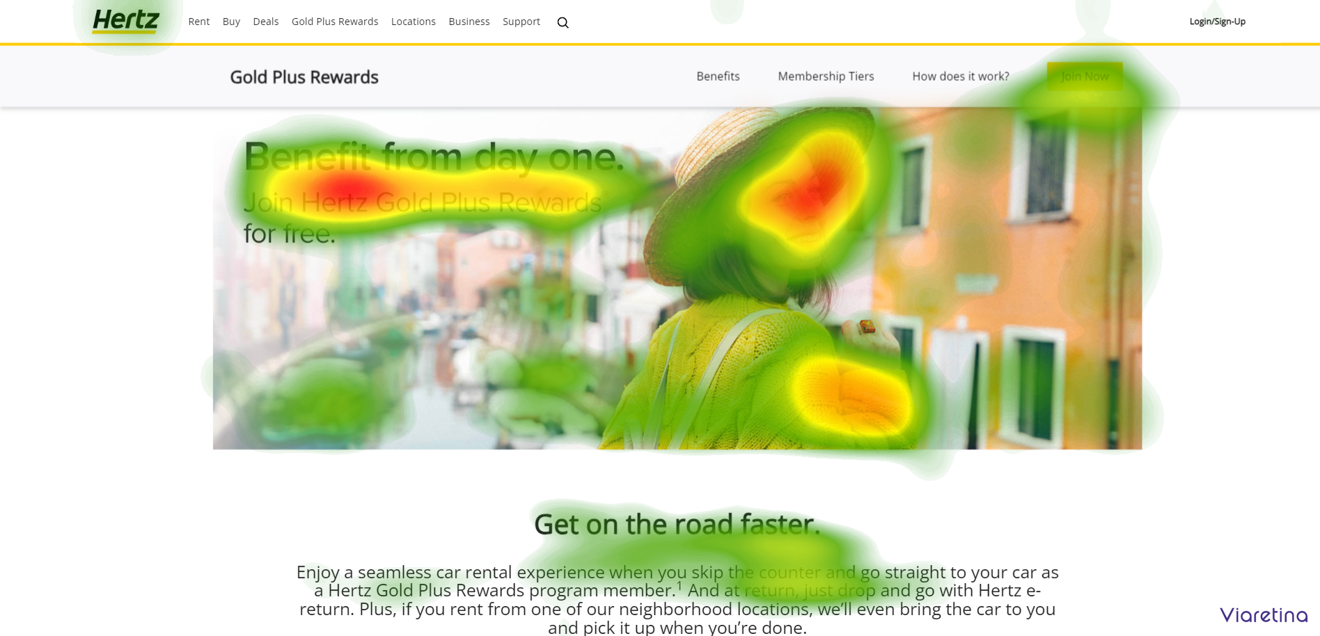 Hertz Gold Plus Rewards Overview Landing Page Case Study | UX ...
