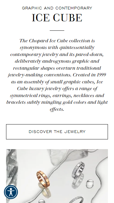Chopard Ice Cube Universe Landing Page Case Study | UX & Conversion Insights