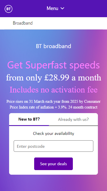 BT Broadband Landing Page Case Study | UX & Conversion Insights