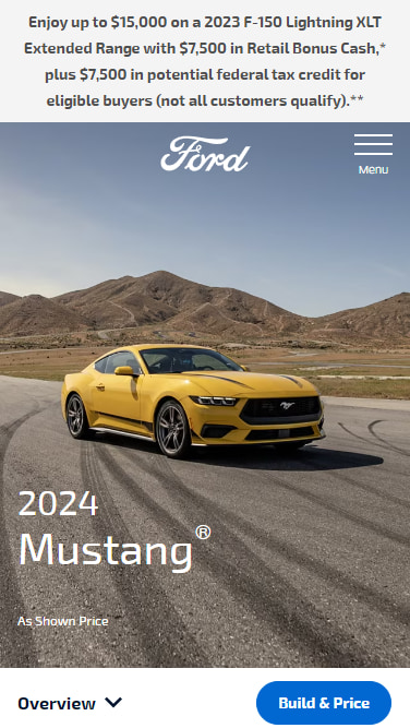 Ford Mustang Landing Page Case Study | UX & Conversion Insights