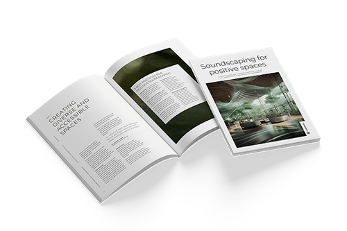 Moodsonic soundscaping for workplaces and healthcare