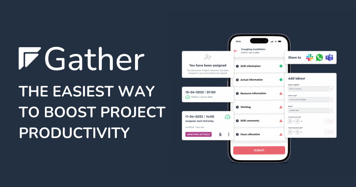 Gather | Infrastructure Construction Progress Reporting Software