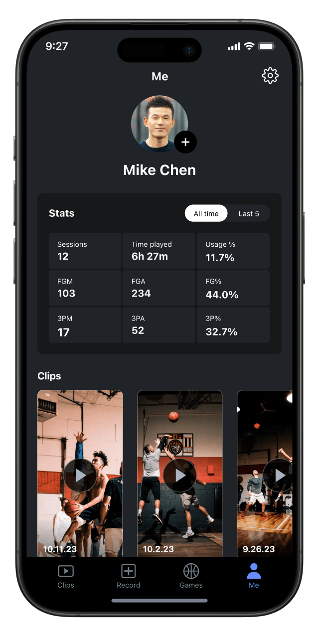 Hooper - Create your stats and highlights, shot by shot