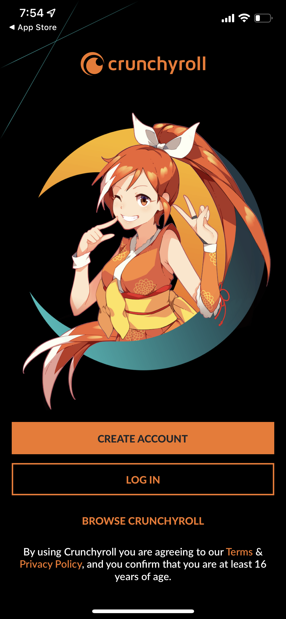 Crunchyroll App UI