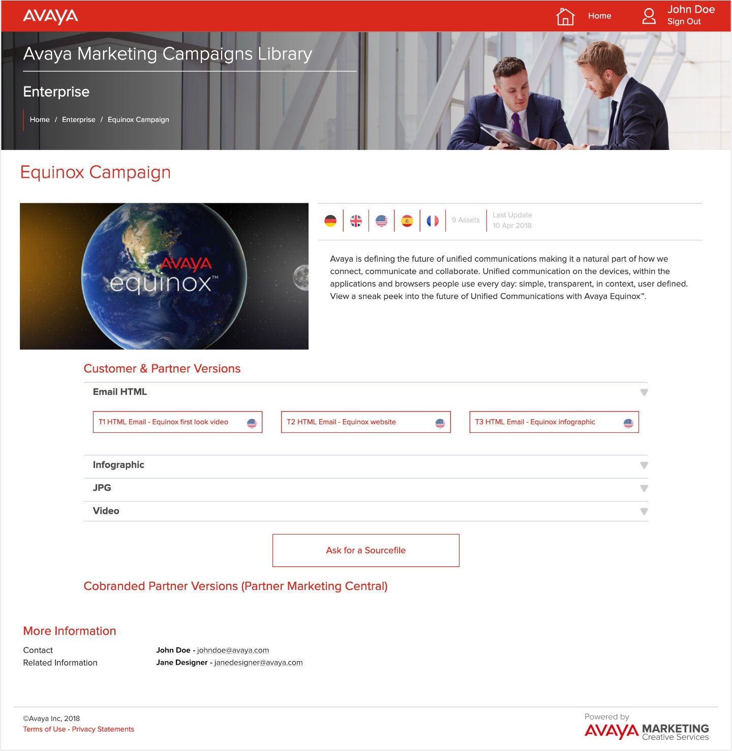 Alvaro Navarro • Avaya Marketing Library