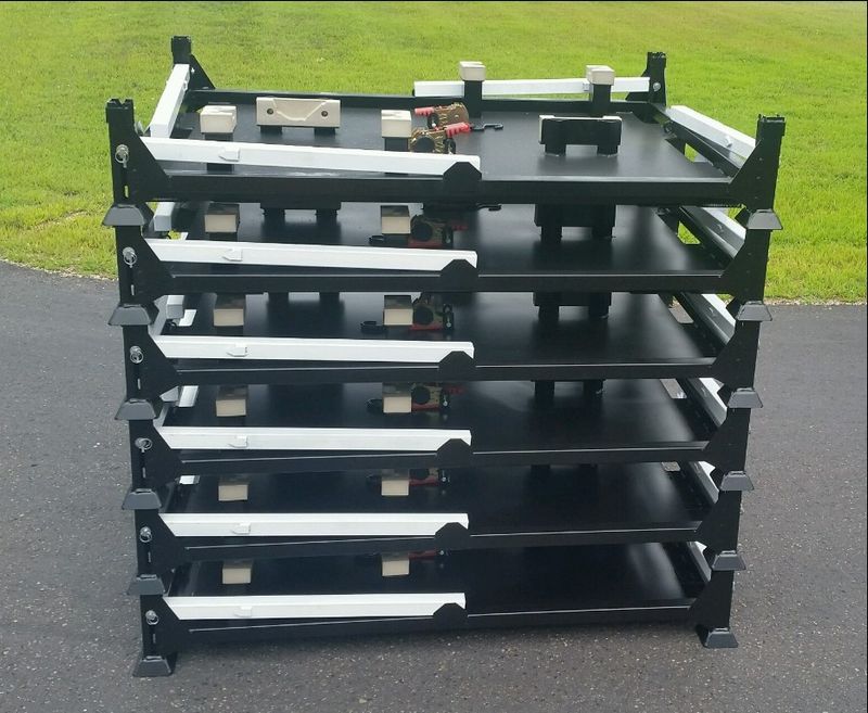 Customizable Storage Solutions | Stark's Metal Works Stackable Racks ...