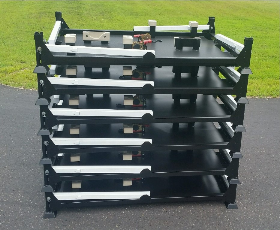 Customizable Storage Solutions | Stark's Metal Works Stackable Racks ...