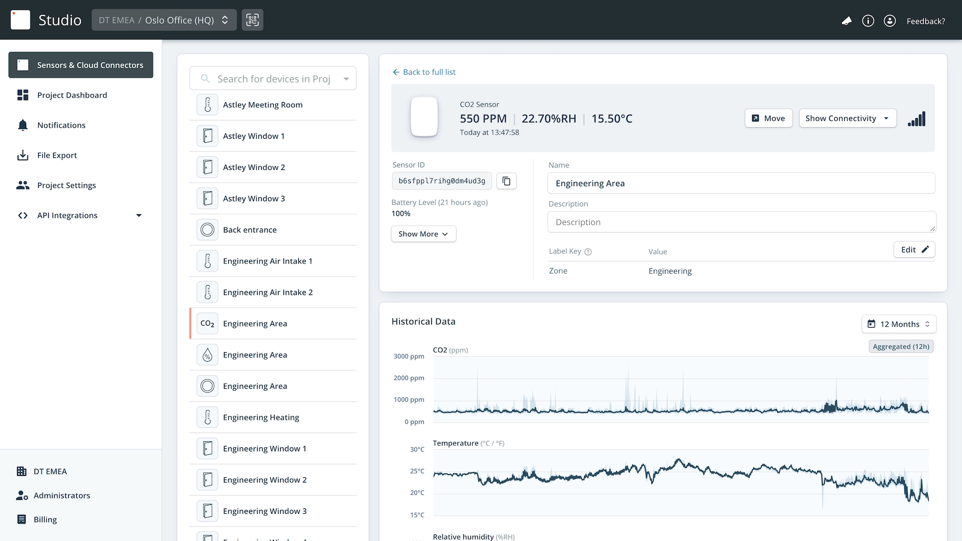 Wireless CO2 Sensor | Disruptive Technologies
