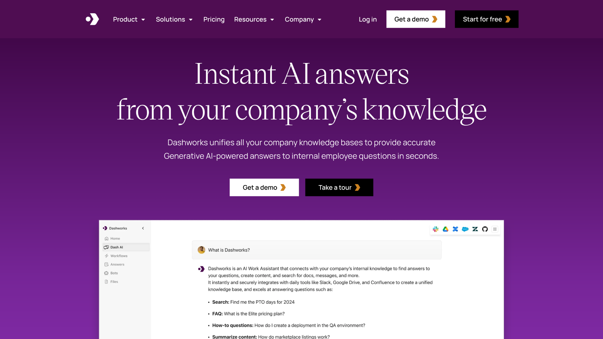 Dashworks | AI Knowledge Assistant for Teams