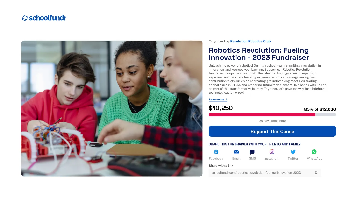 Online Fundraising for Teachers | Schoolfundr