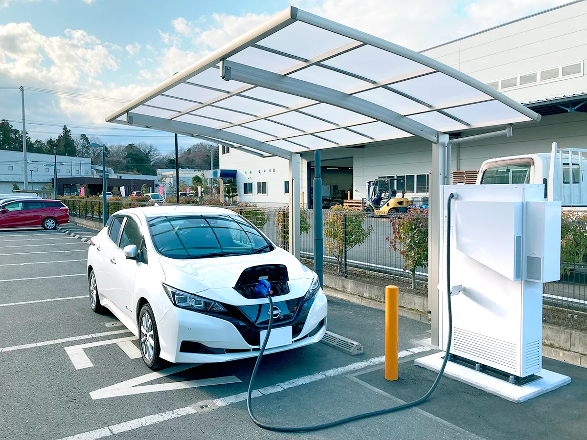 EVカーの導入と急速充電器の設置 ｜ SDGsへの取り組み ｜ 株式会社光陽社 －東京、大阪、名古屋にある印刷会社－