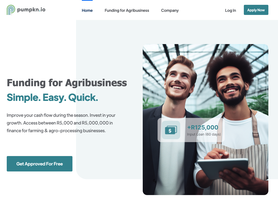 Finance for Agribusiness | Pumpkn.io