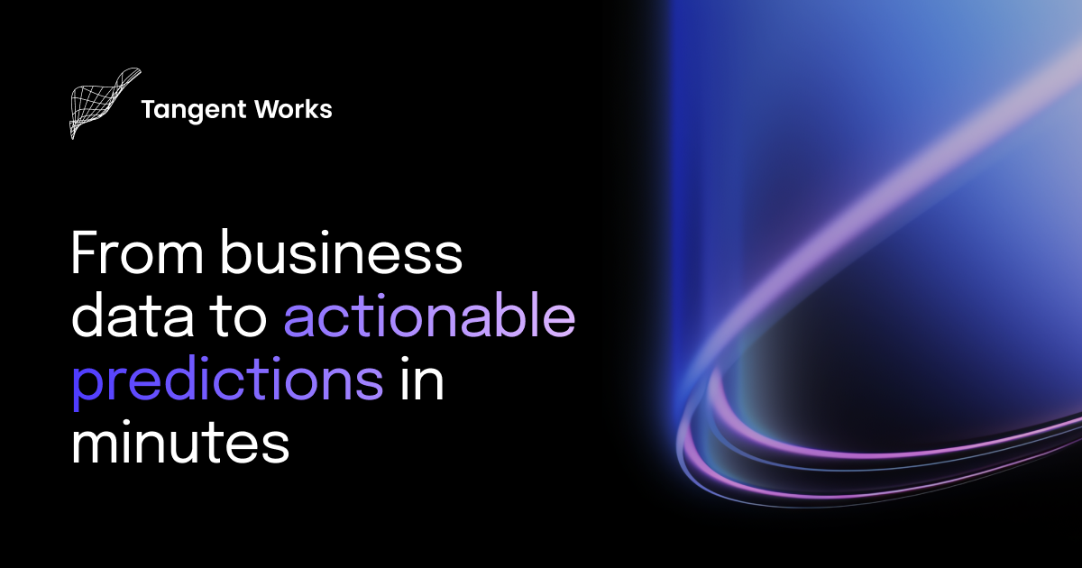 Tangent - AI Predictions in Minutes - Adaptive Forecasting