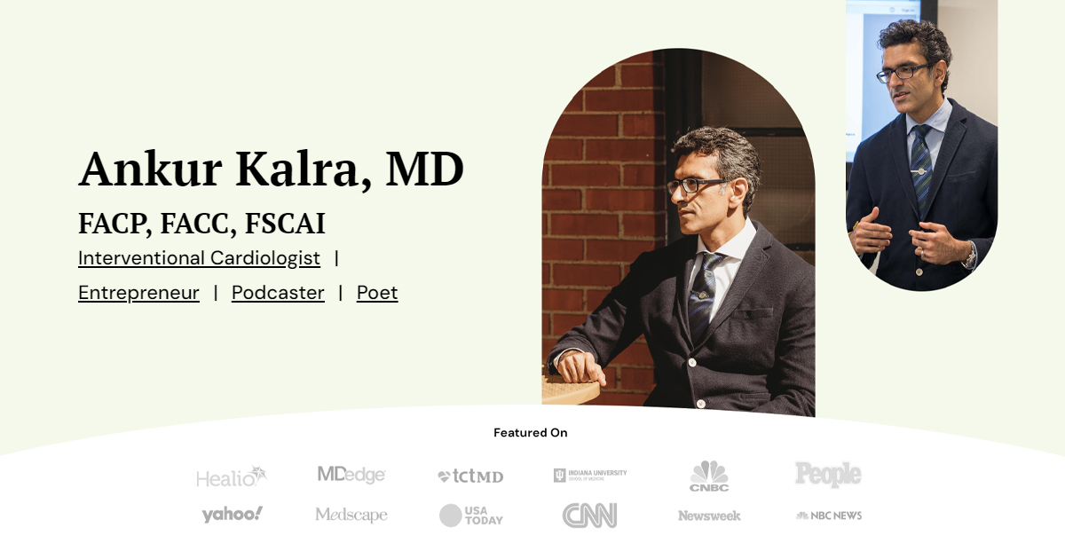 Dr. Ankur Kalra, MD. Interventional Cardiologist.