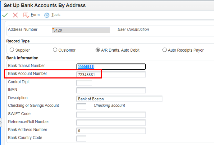 JDE Data Security for Bank Account Numbers | ERP-One