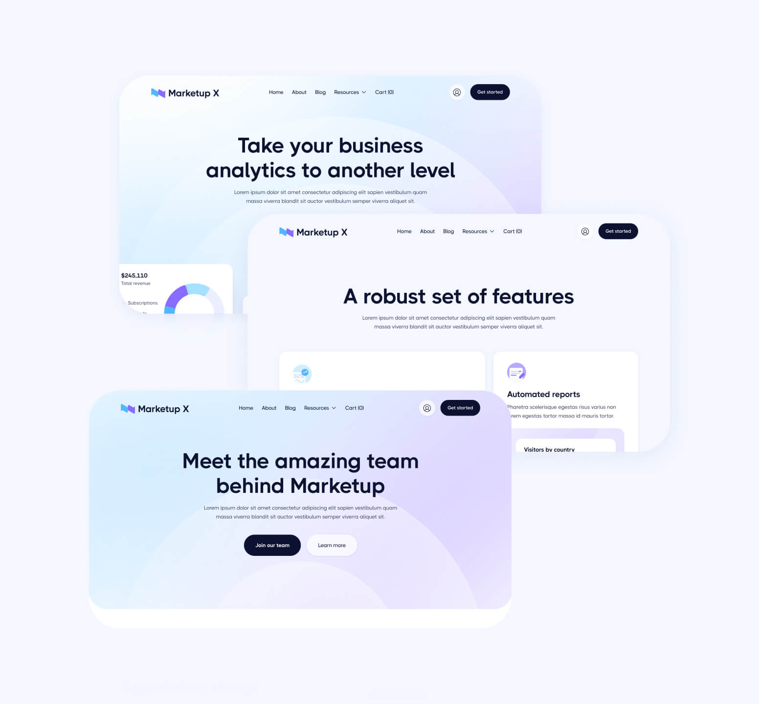 Marketup X - Webflow Ecommerce website template