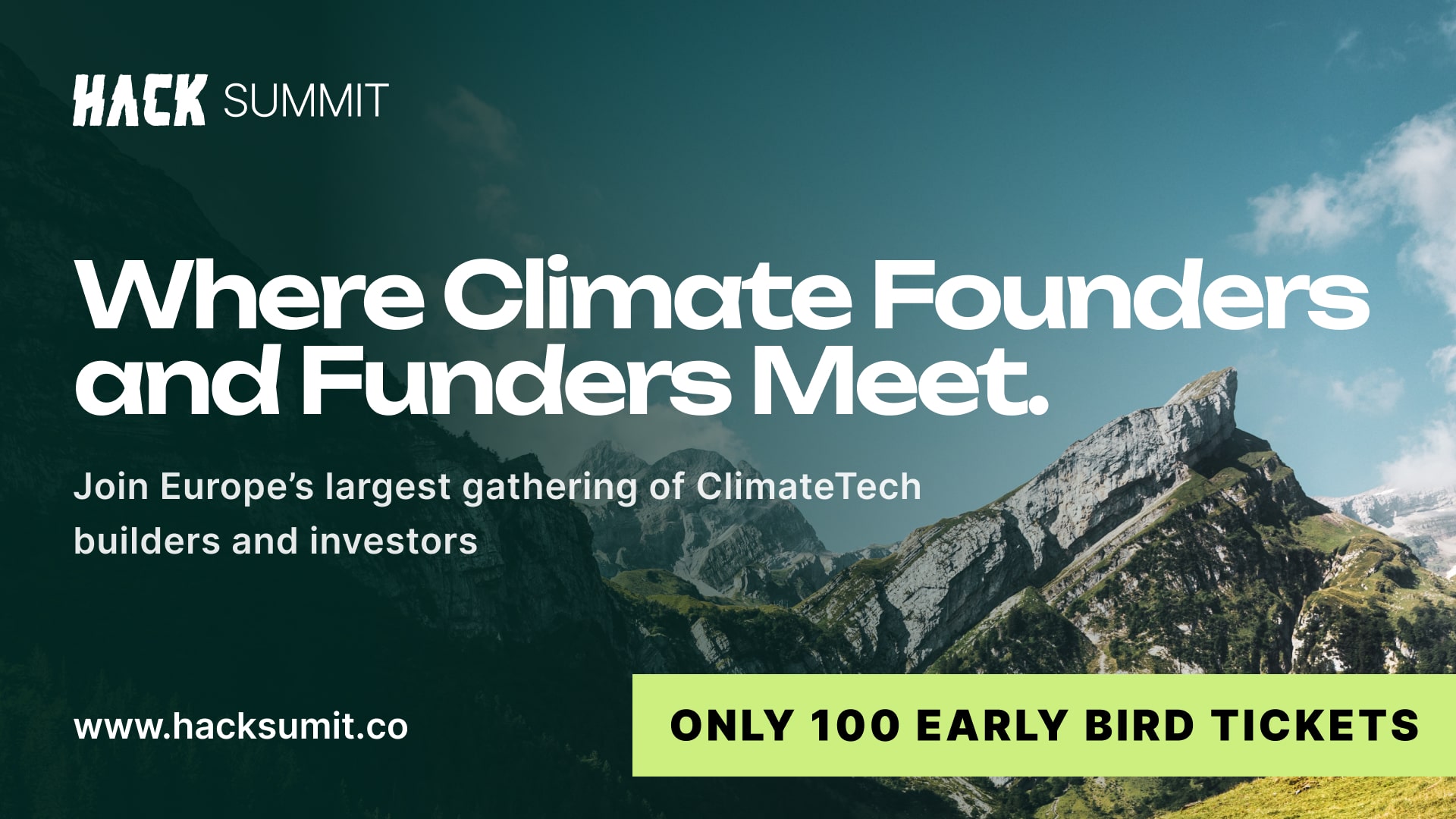 Hack Summit | Where Climate Founders and Funders Meet