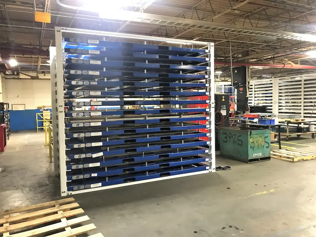 Sheet Metal Storage Rack - Gallery - LEAN Manufacturing