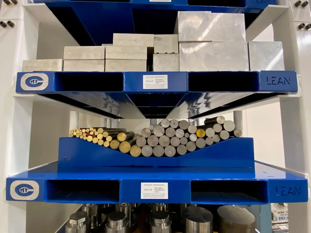 Round Stock Storage Rack - Gallery - LEAN Manufacturing