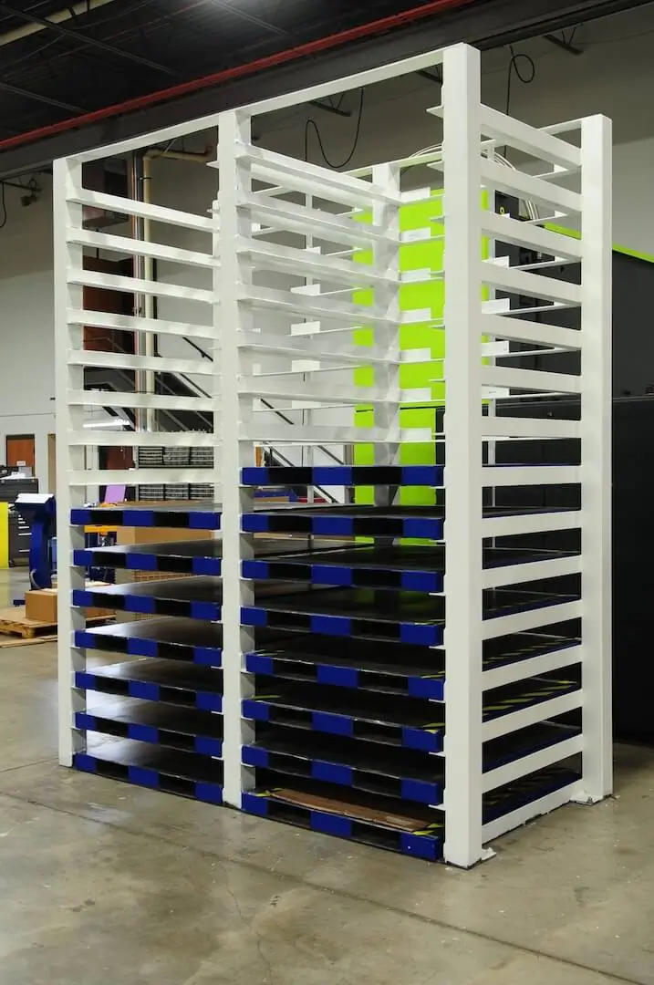 Work Cell Staging Rack - Gallery - LEAN Manufacturing