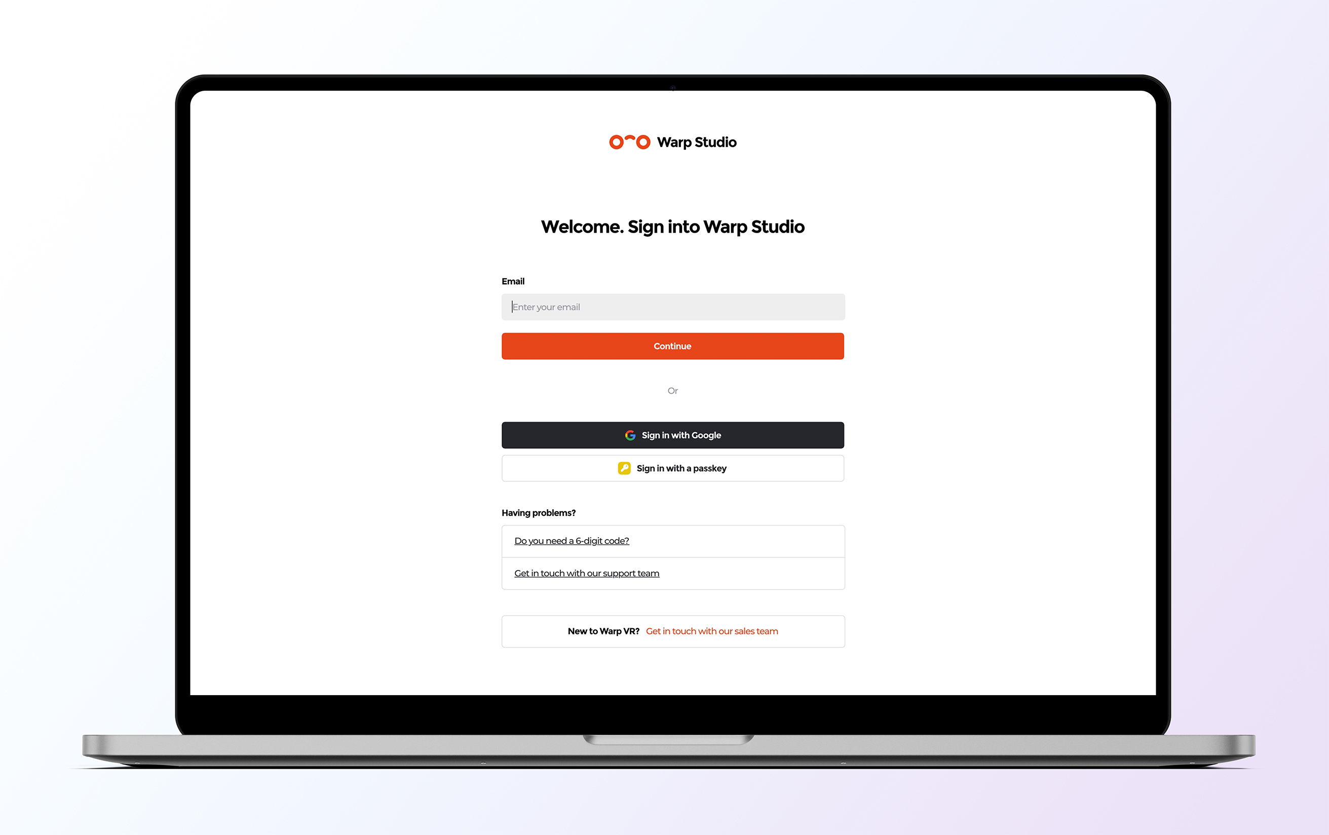Enhanced security with 2FA, Passkeys and more - Warp VR