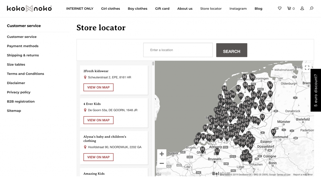 Storemapper - 44 Awesome Store Locator Examples For Design Inspiration