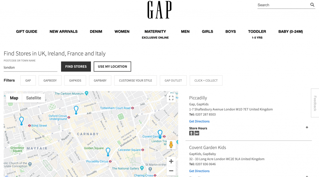 Storemapper - 44 Awesome Store Locator Examples For Design Inspiration