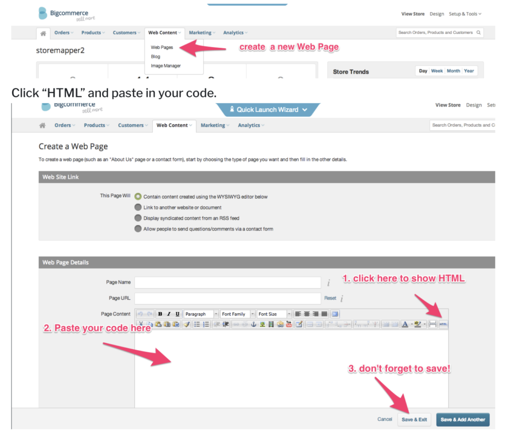 Storemapper - How to Add a Google Map to your BigCommerce Site