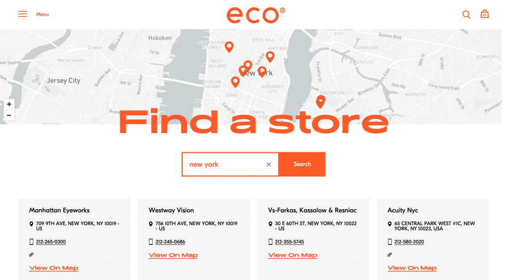 Storemapper - 44 Awesome Store Locator Examples For Design Inspiration