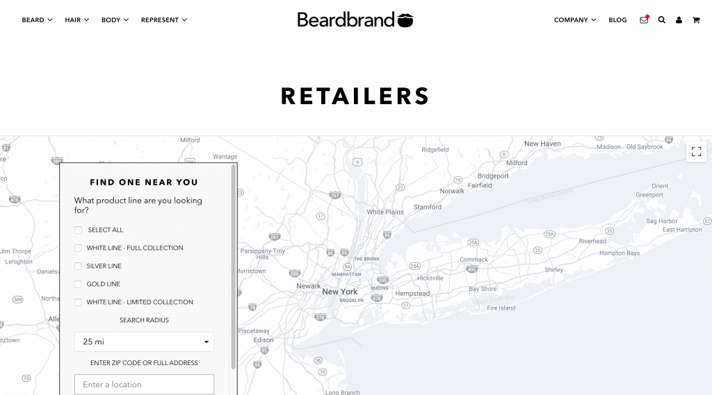 Storemapper - 44 Awesome Store Locator Examples For Design Inspiration