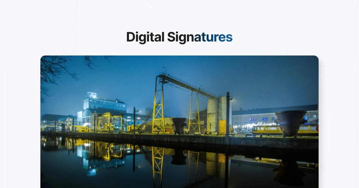 Digital Signatures for Engineers
